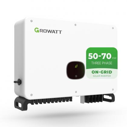 ผู้ผลิต Growatt Europe Stock 60kw บนอินเวอร์เตอร์พลังงานแสงอาทิตย์แบบกริด